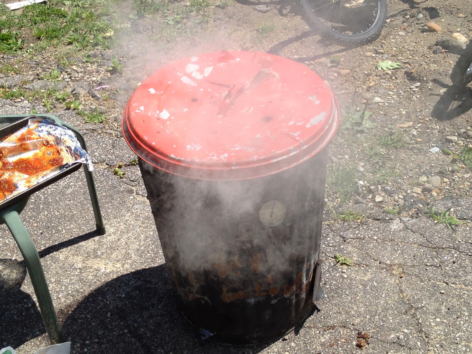 A Georgetown Table: Smoking a Pork Butt in a Garbage Can Smoker