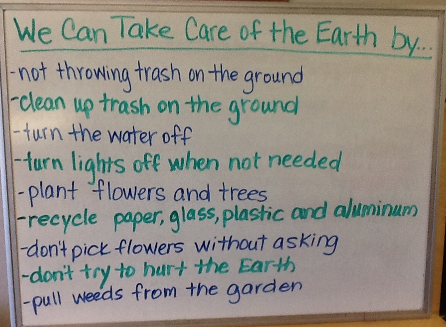 For the Children: Earth Day and Taking Care of the Planet