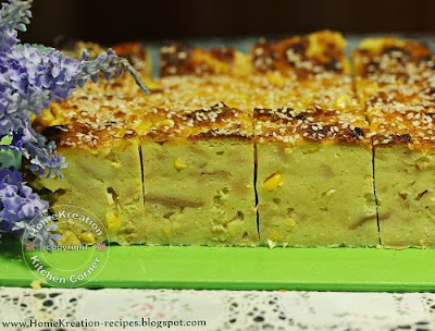 Bingka Roti Jagung (Corn Bread Pudding) | resep masakan indonesia