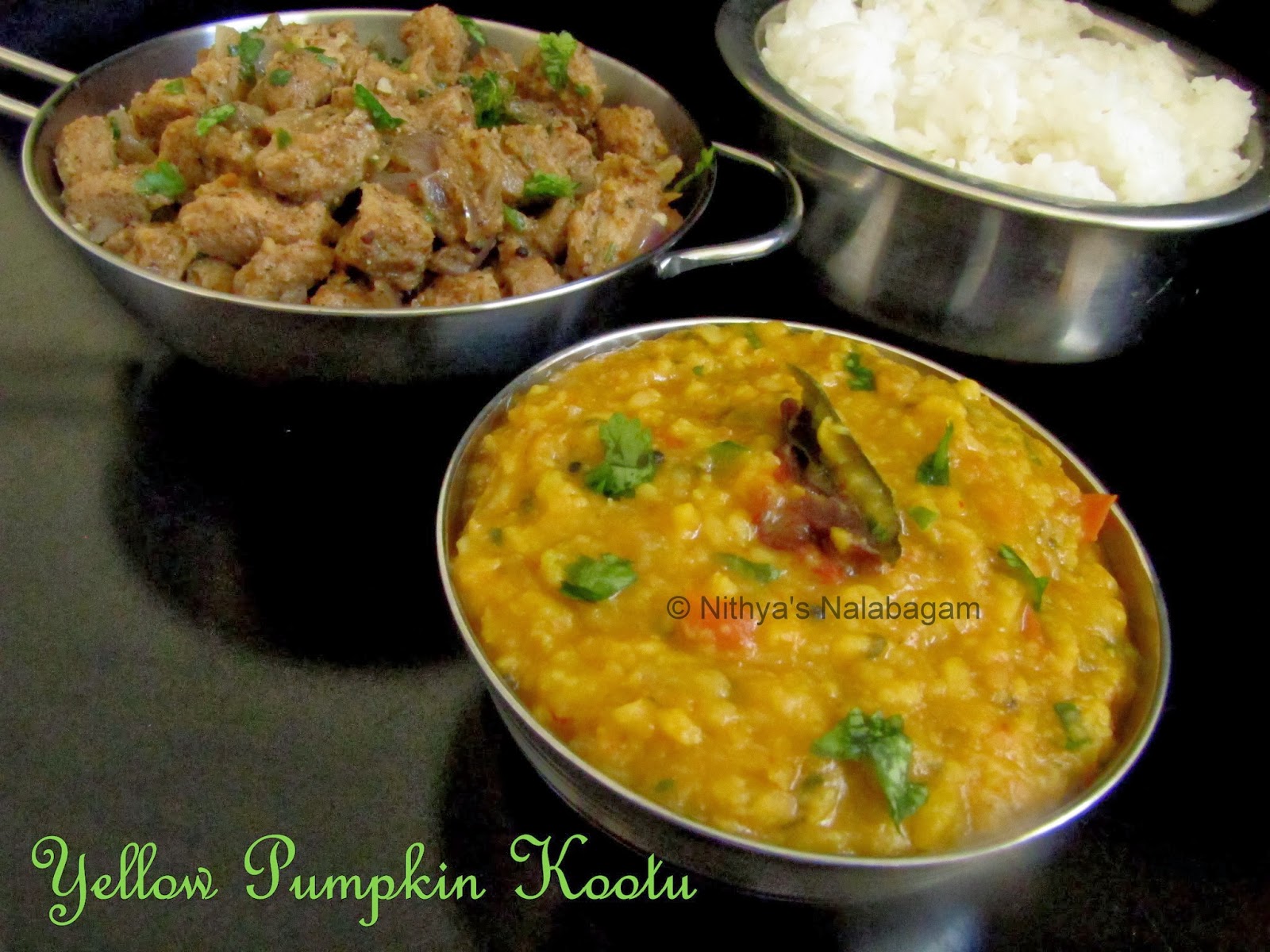 Parangikai Kootu | Yellow Pumpkin Kootu |Nithya's Nalabagam