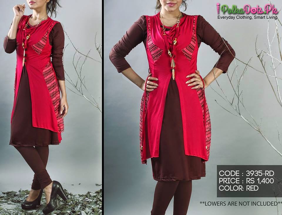 Polka Dots Winter Tops For Girls 2014-2015 | Stylish Winter Jersey/Tops ...