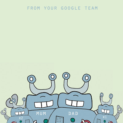 sleepyrobot: Farewell Robot Card