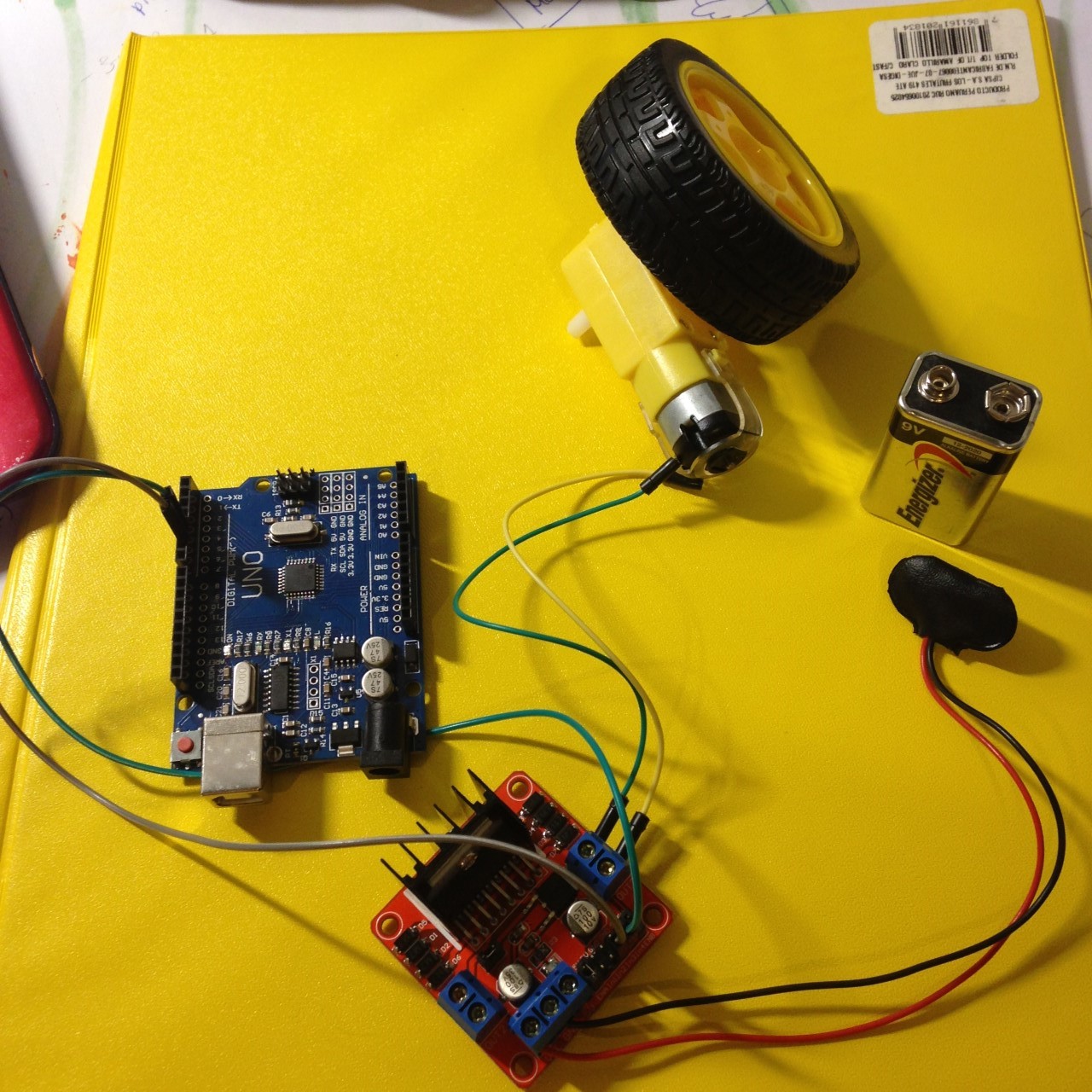 Maria Fernanda Arias Navia: Motorreductor, Arduino y Puente H