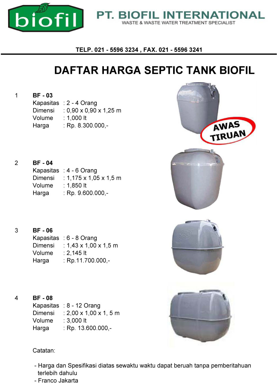 SEPTIC TANK BIOFIL, BIOTECH, BIOGIFT, BIOFIVE, BIOMED: SEPTIC TANK ...