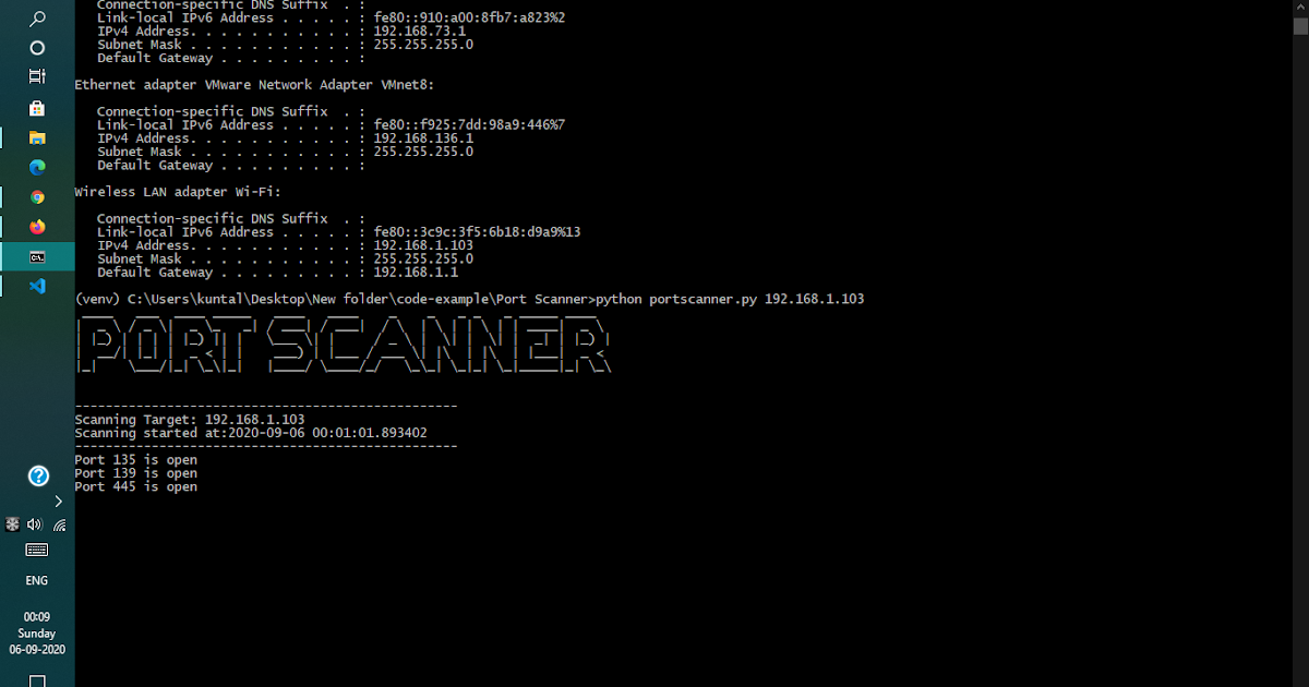 Port Scanner Using Python