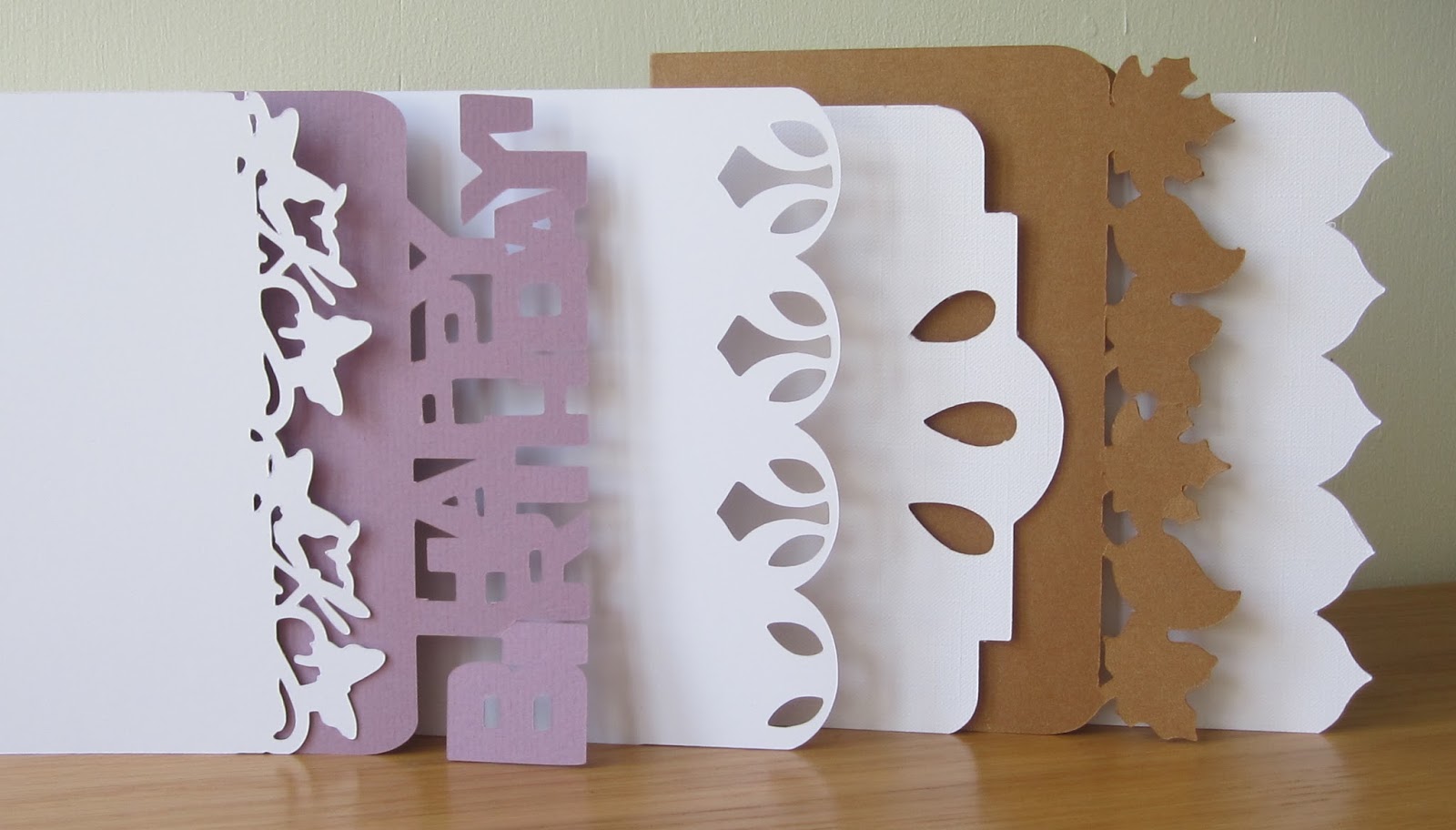 Floral Fantasies: Garden inspired and fancy edge cricut cards