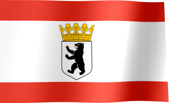 Flag of Berlin (GIF) - All Waving Flags