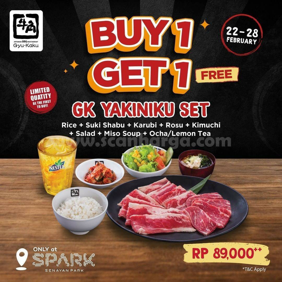 Gyu-Kaku Promo GK YAKINIKU SET - Beli 1 GRATIS 1 - scanharga