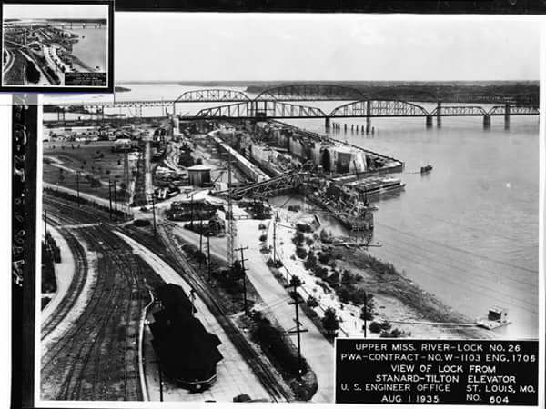 Industrial History: Mississippi Dams and Locks #26, Alton, IL (Melvin Price)