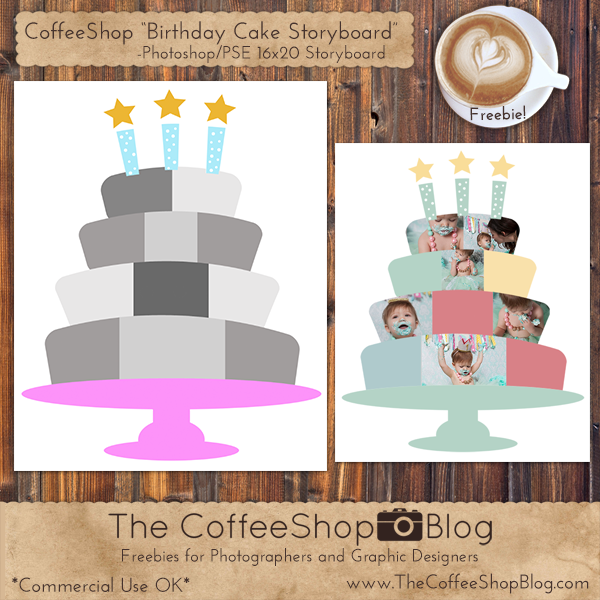 The CoffeeShop Blog: CoffeeShop 16x20 "Birthday Cake Storyboard"!