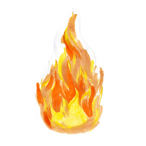 How to draw easy fire flames drawing for kids - Drawing for Kids Blog ...