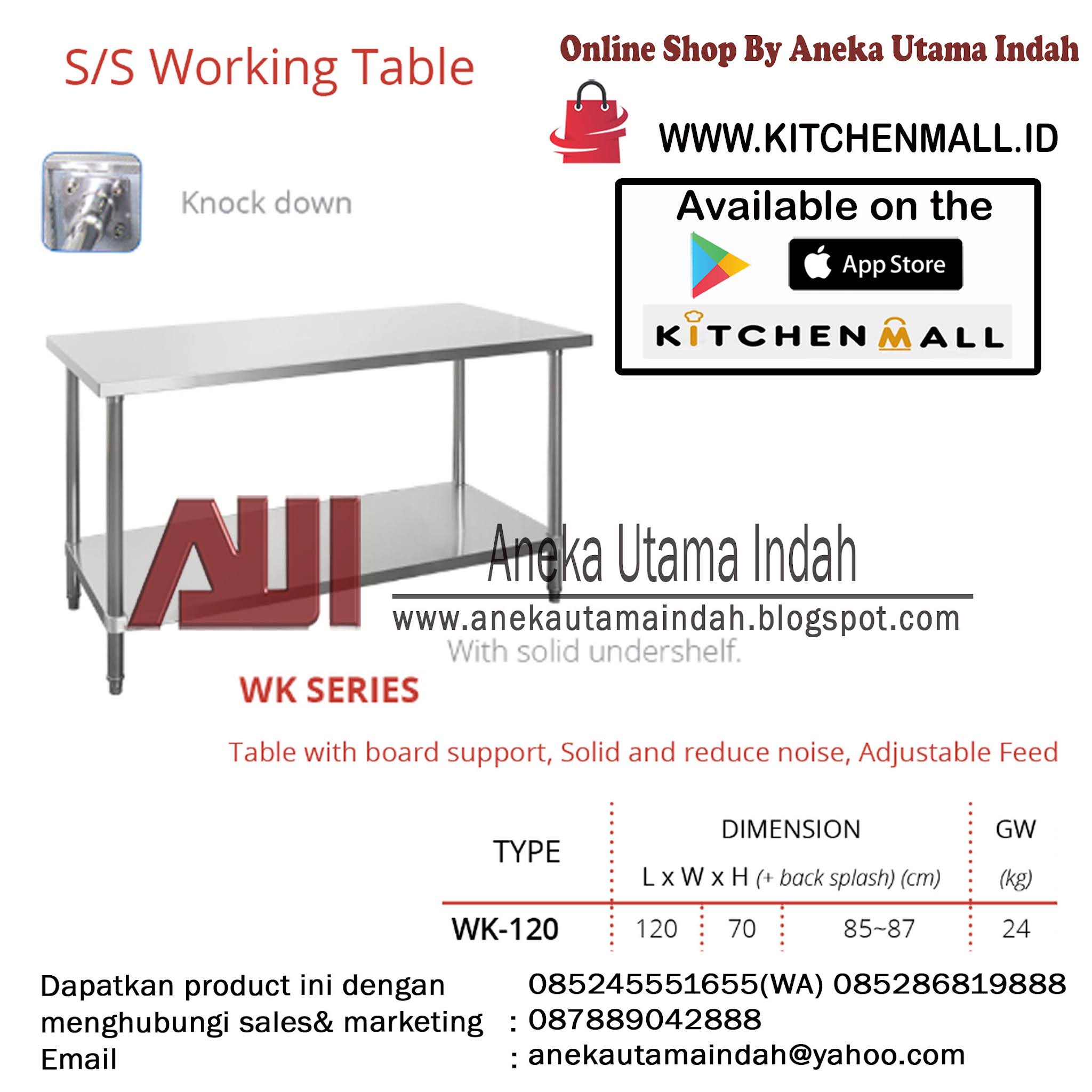 Aneka Utama Indah: Pabrikasi Stainless Steel Working Table / Meja Kerja ...