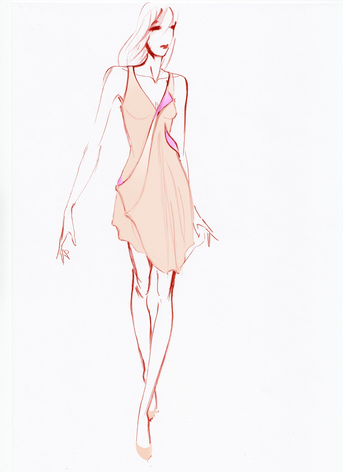 styliste illustrateur: Croquis prêt à porter