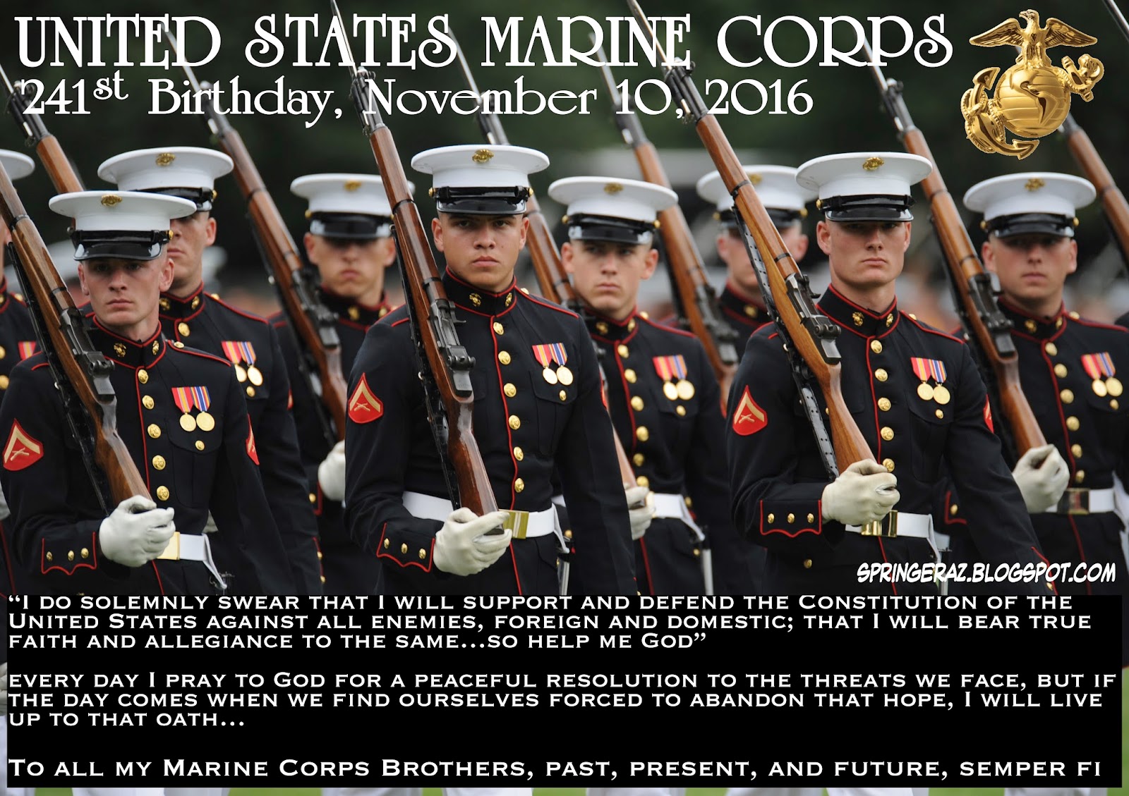 Springer s Blog Marine Corps Birthday November 10 2016 springer-s-blog-marine-corps-birthday-november-10-2016