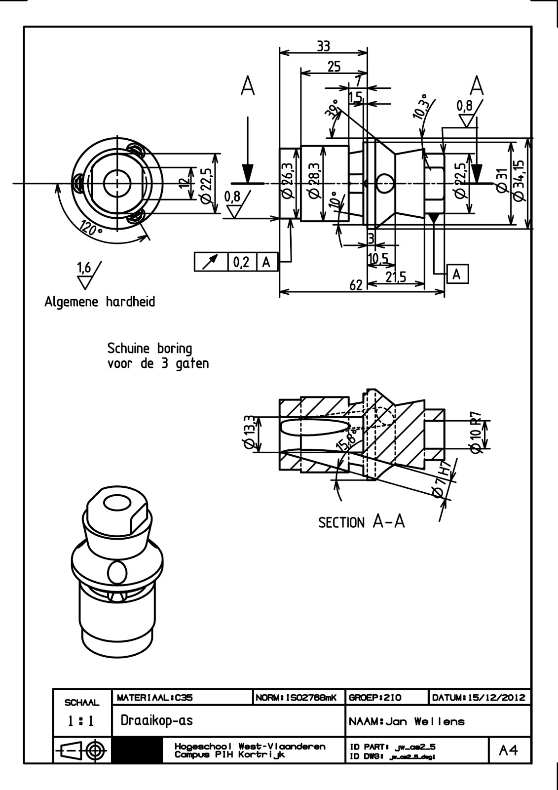 CAD III en technische tekenen van Lucien Beauduin en Jan Wellens ...