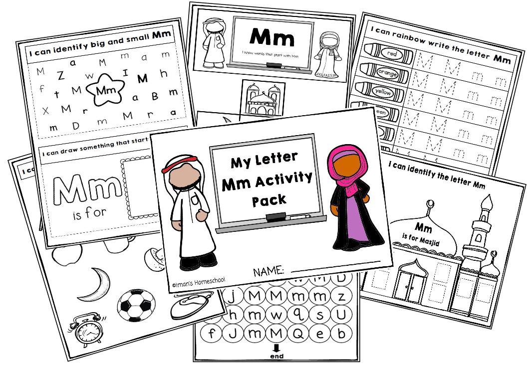 Iman's Homeschool ~ The Curriculum: Letter Mm Activity Pack