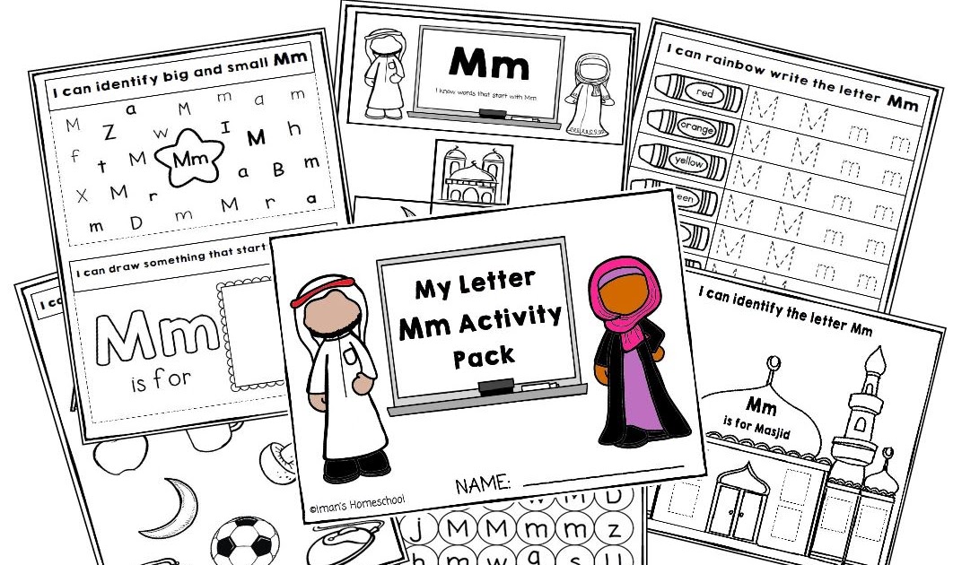 Iman's Homeschool ~ The Curriculum: Letter Mm Activity Pack