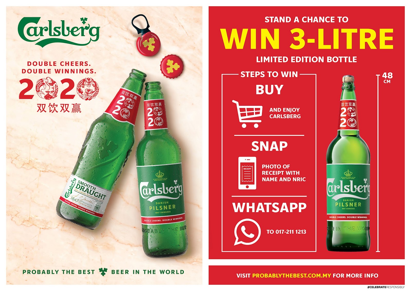 Carlsberg Double Cheers Double Winnings | J & D Learn to Blog