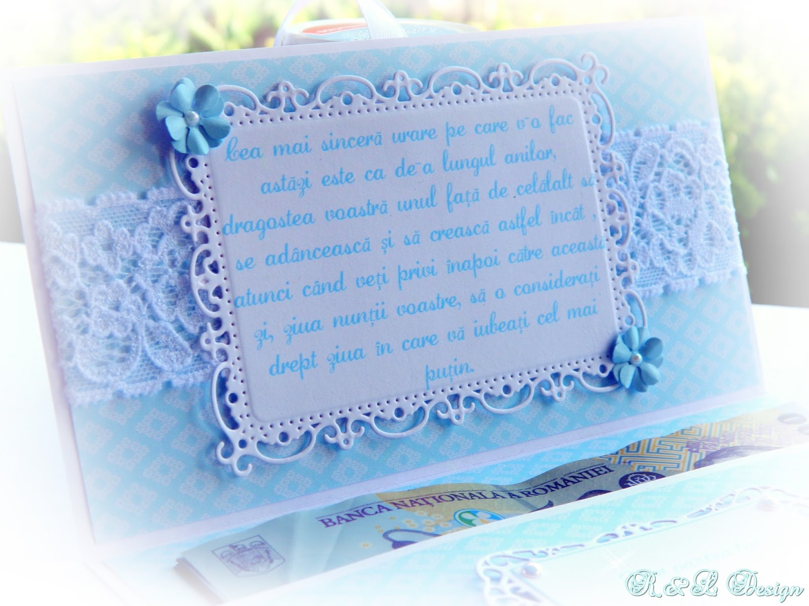 Casa de piatra - Felicitare Handmade pentru Nunta