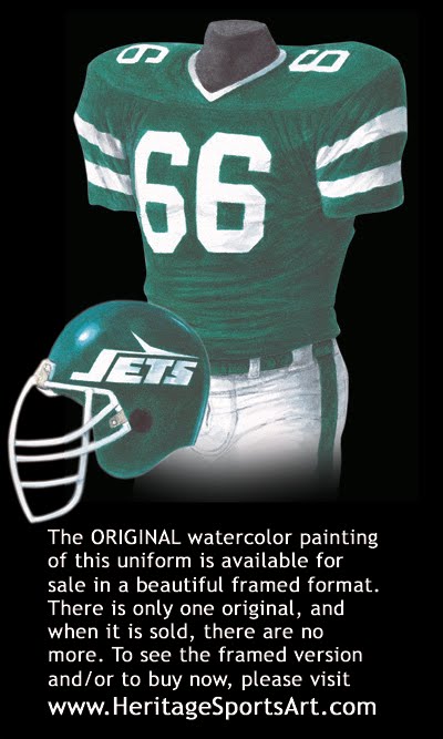 New York Jets Uniform and Team History | Heritage Uniforms and Jerseys ...