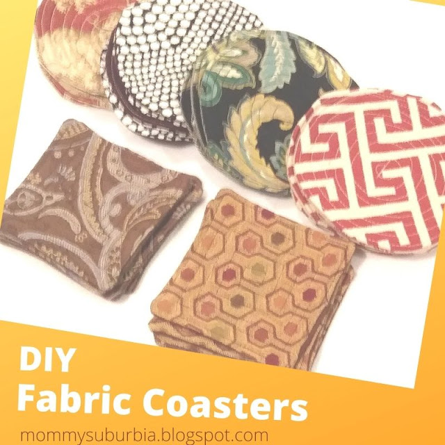 Mommy Suburbia: How to Make Round Fabric Coasters - Quick & Easy Sewing ...
