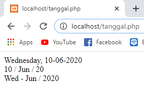 Cara Menampilkan Tanggal Otomatis Di PHP
