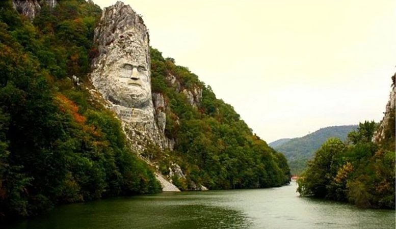 Decebal, the Dacian King at the River Danube