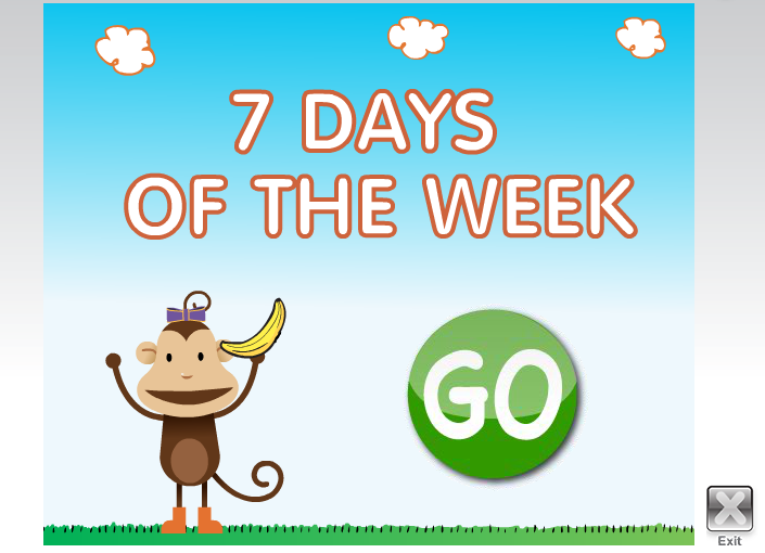 Dory's Daily : 【資源】Days of the week Interactive Games, songs, and stories