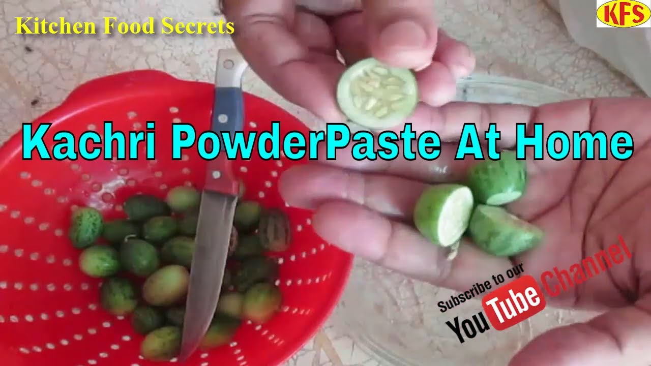 How to make Kachri Powder | how to make kachri powder at home and paste ...