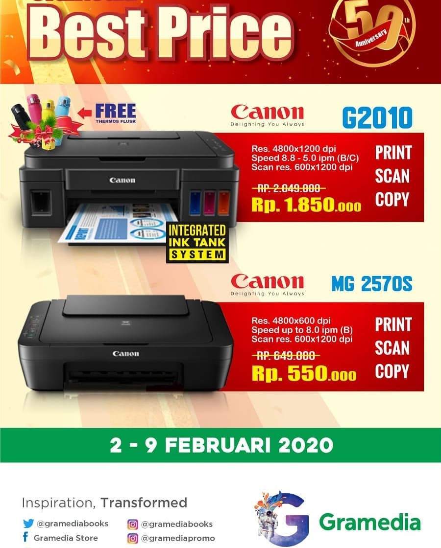 Promo Toko GRAMEDIA Best Price Anniversary - scanharga