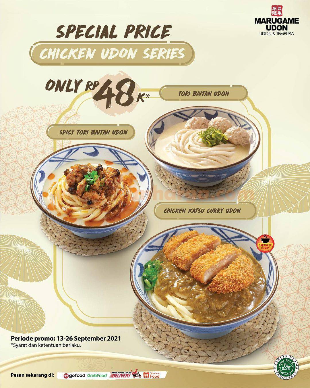 Promo Marugame Udon 13 - 26 September 2021 - scanharga