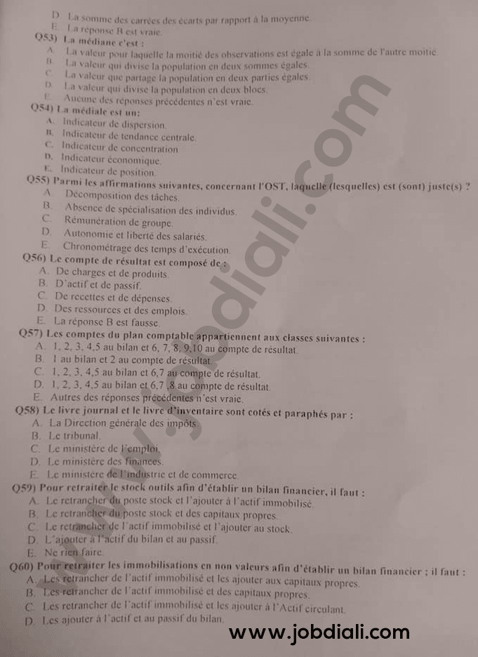 Exemple Concours Administrateur 3ème grade - CHU Mohammed VI Marrakech ... Exemple Concours Administrateur 3ème grade - CHU Mohammed VI Marrakech ...