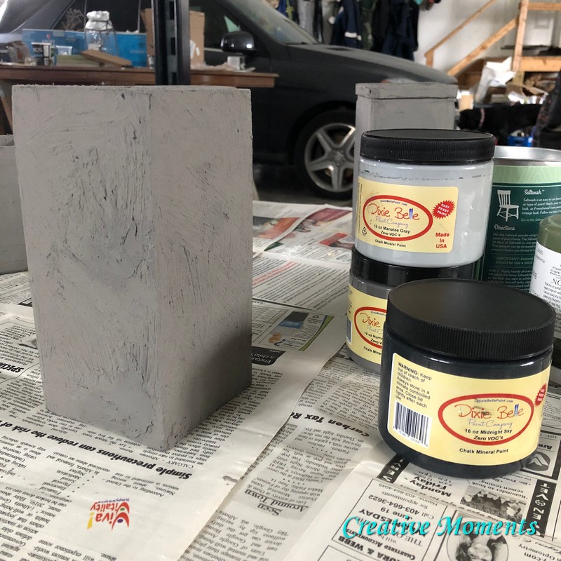 DIY Faux Cement Vases