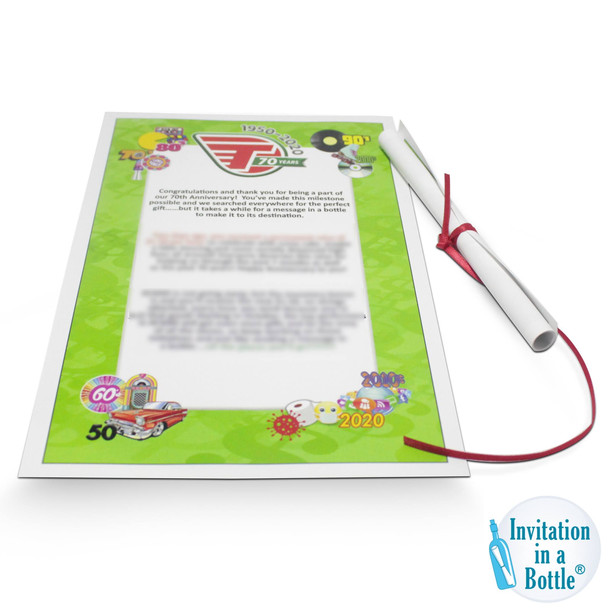 Message In A Bottle Invitations