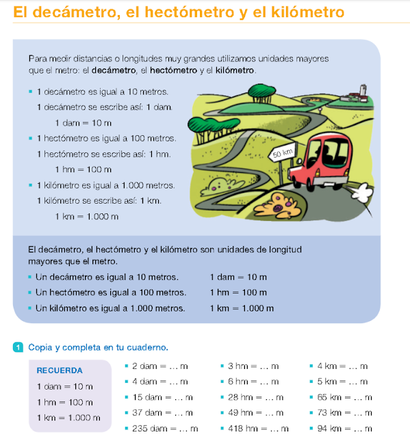 LA LONGITUD - Kilómetro, hectómetro, decámetro y metro . 20-04-2020