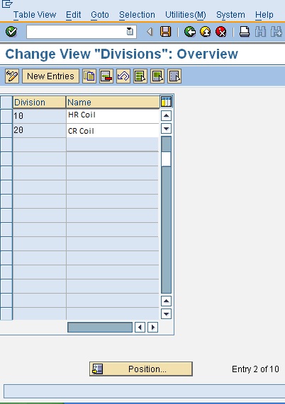How to Create Division in SAP SD