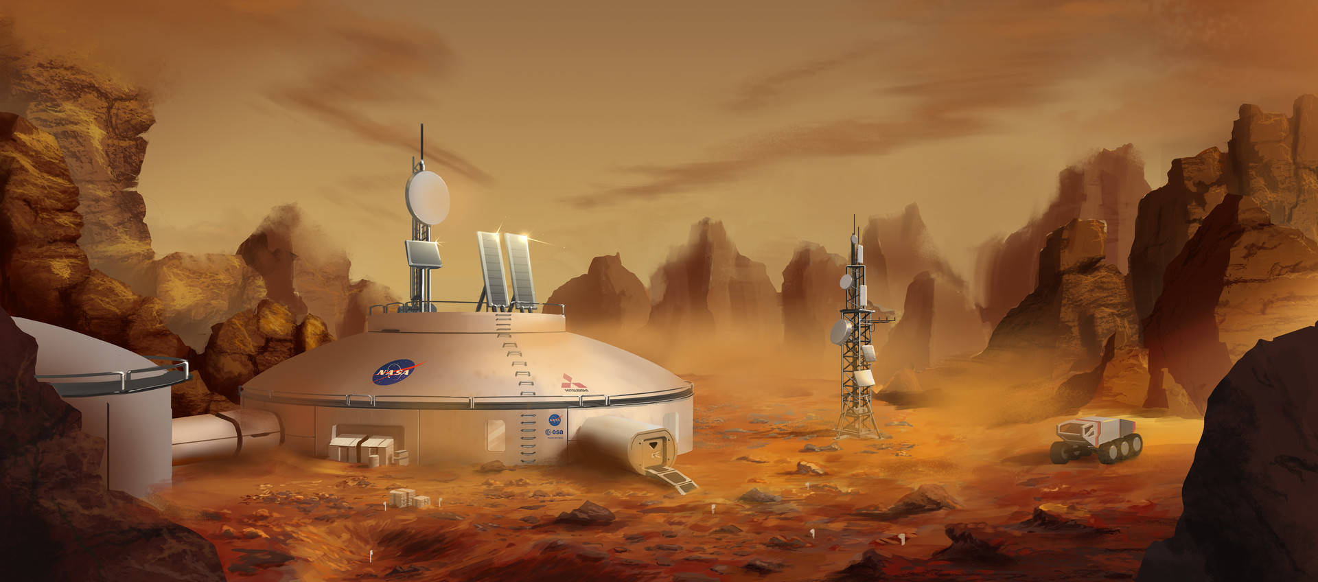 NASA's Mars base concept by Alexey Rubakin | human Mars