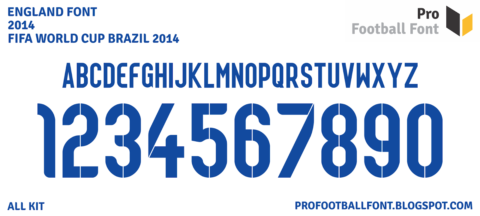 England World Cup 2014 Font