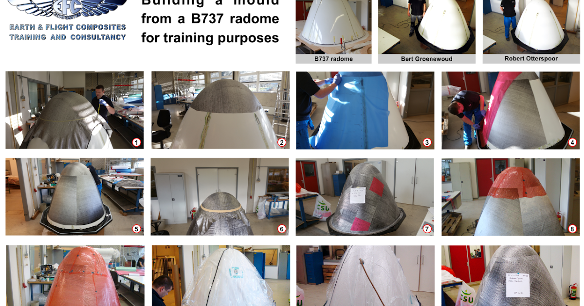 Earth & Flight Composites: B737 Radome plug building