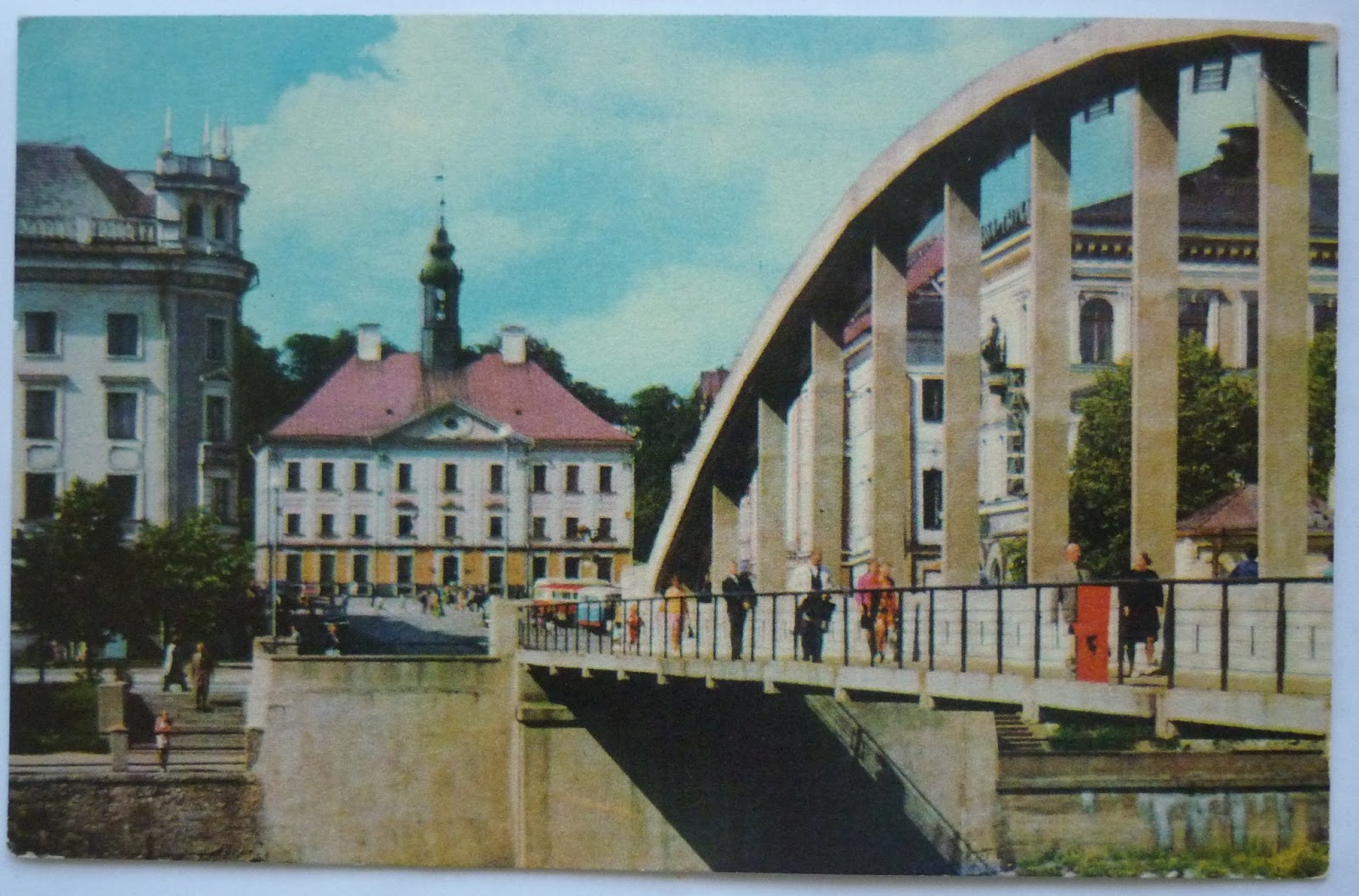Postcards of Bridges: Kaarsild Bridge over the Emajogi River in Tartu ...