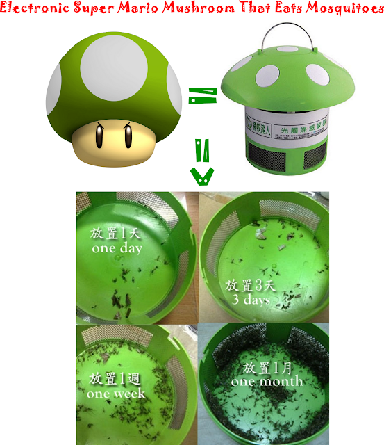 Acase InaTrap Mosquito Trap: Electronic Super Mario Mushroom that Eats ...