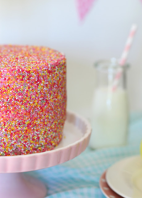 butter hearts sugar: Sprinkle Cake