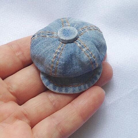 Mini boina com com molde para imprimir - Ver e Fazer