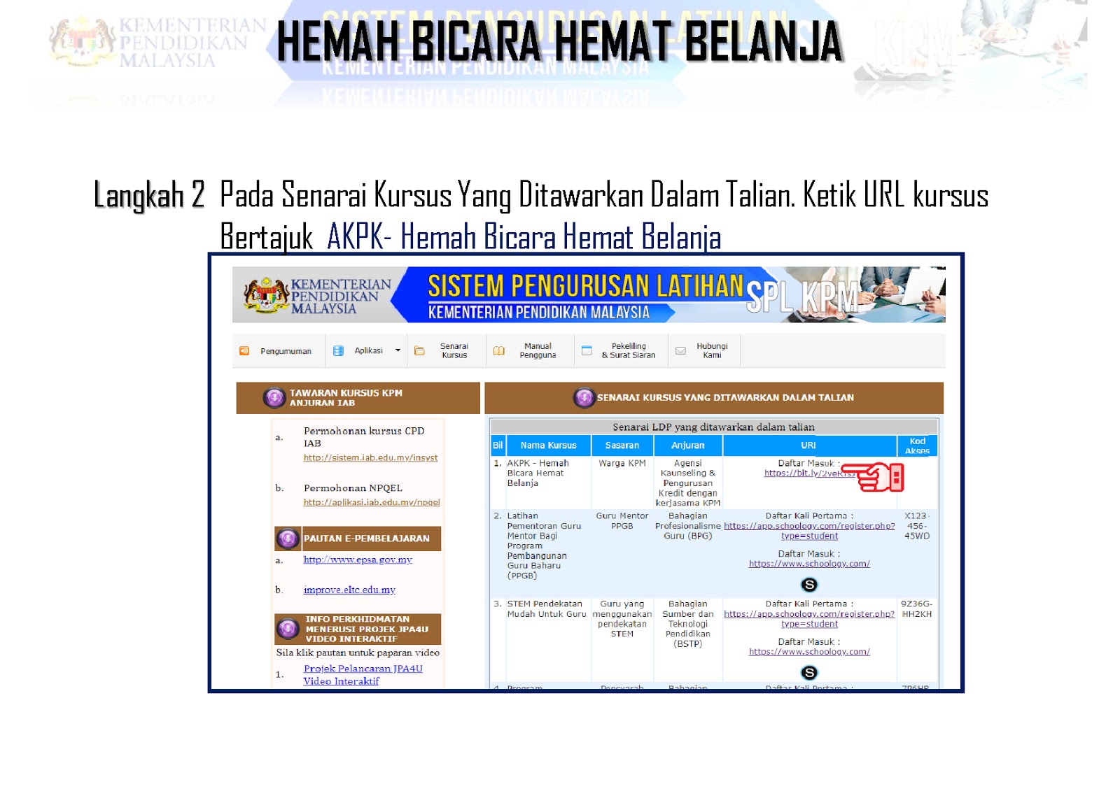 Panduan Mengikuti Kursus AKPK secara dalam Talian - Hemah Bicara Hemat ...