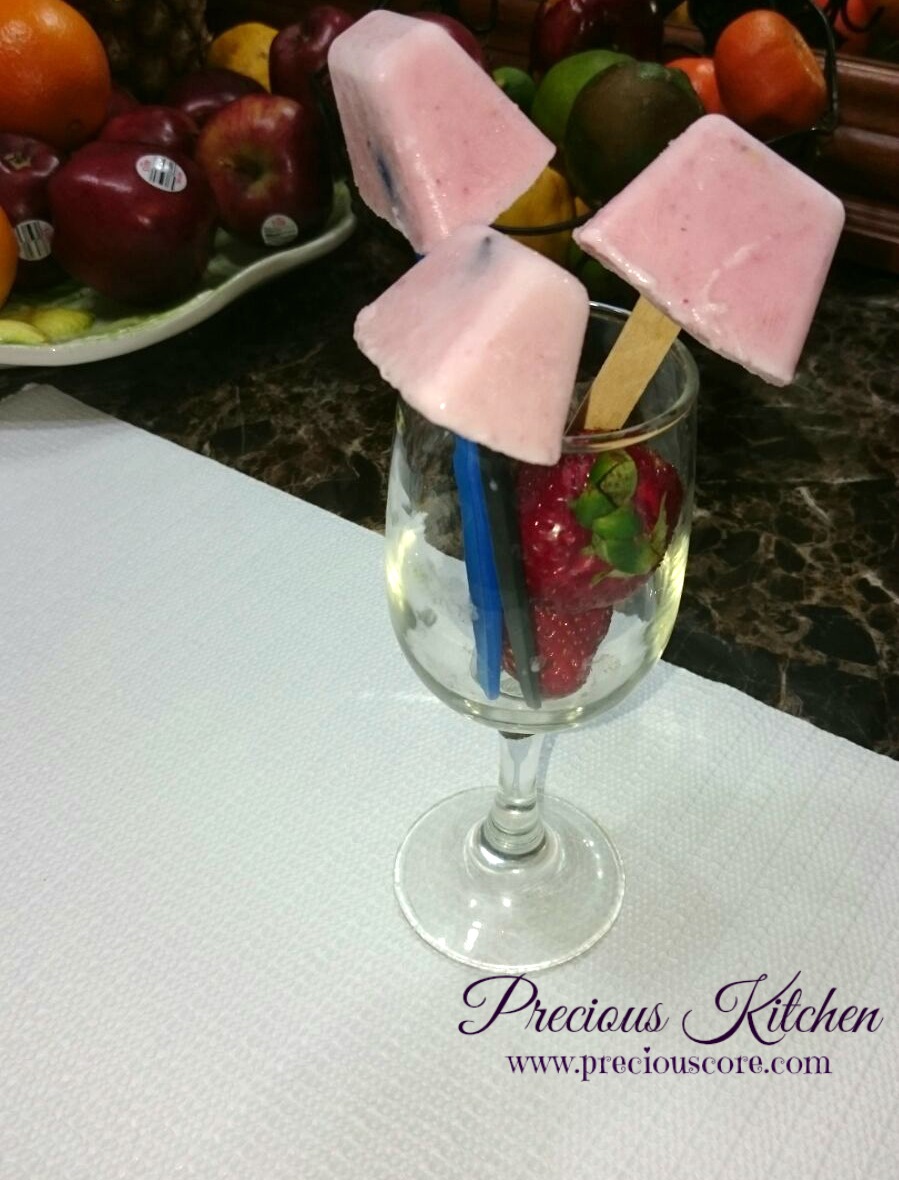 FRUIT AND YOGURT POPSICLES | Precious Core