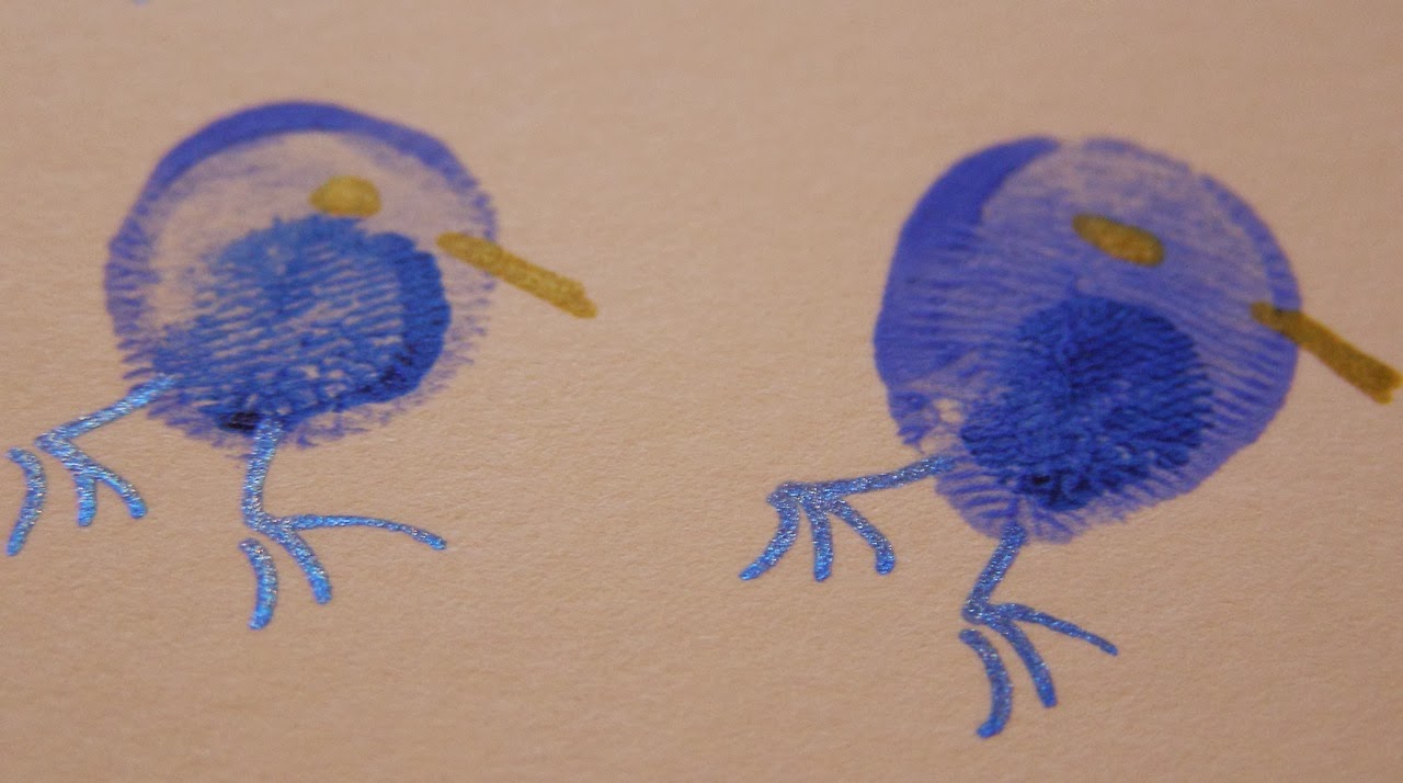 words and ideas, poetry and images: robins, bluebirds and fingerprints