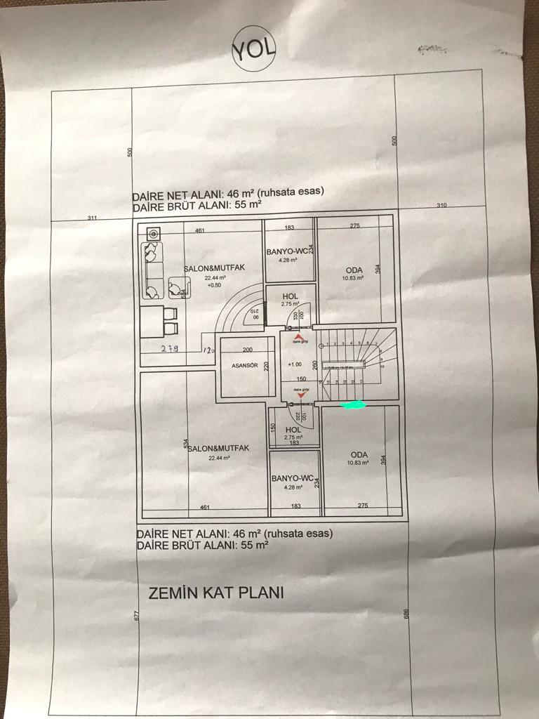 Zemin Kat Proje Resimleri