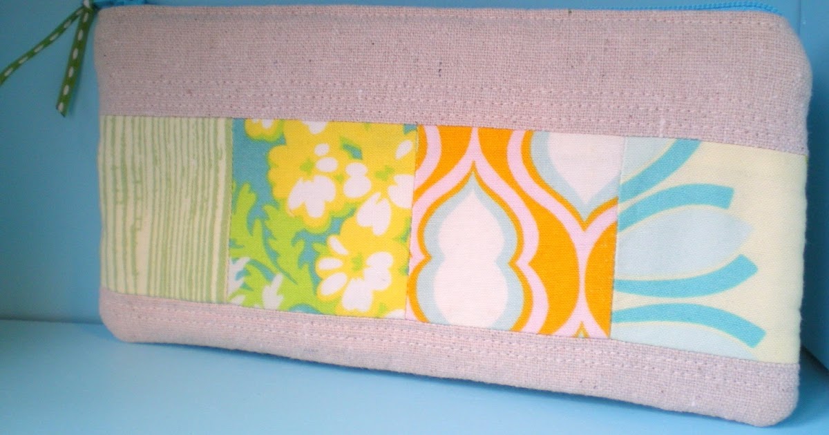 Patchwork Pencil Pouch Tutorial ~ Free-Tutorial.net