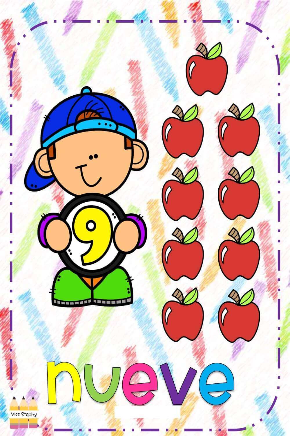 Tarjetas de Conteo del 1 al 10 | Mundo de Rukkia