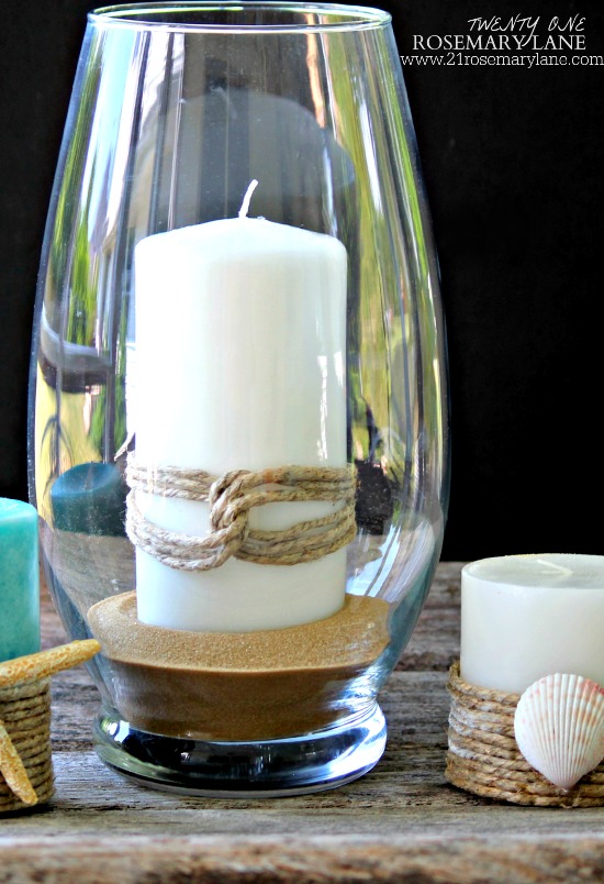 21 Rosemary Lane: Make Your Own Pottery Barn Inspired Nautical Candles